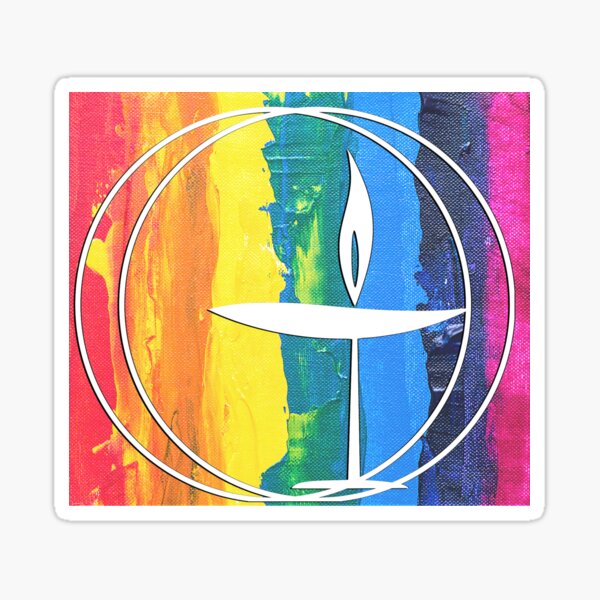 "UU Rainbow Chalice" Sticker for Sale by gwinna | Redbubble
