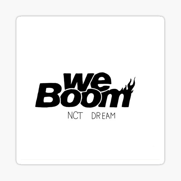 "We Boom NCT Dream Logo" Sticker for Sale by Meah-Liv | Redbubble