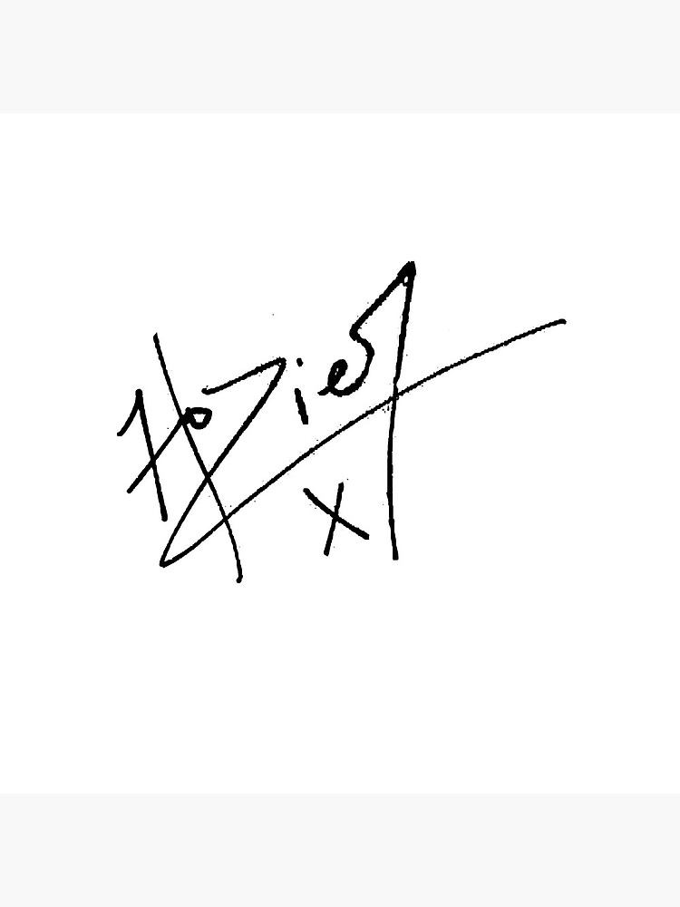 Impression artistique « Hozier Signature en noir », par thebriskneesart ...