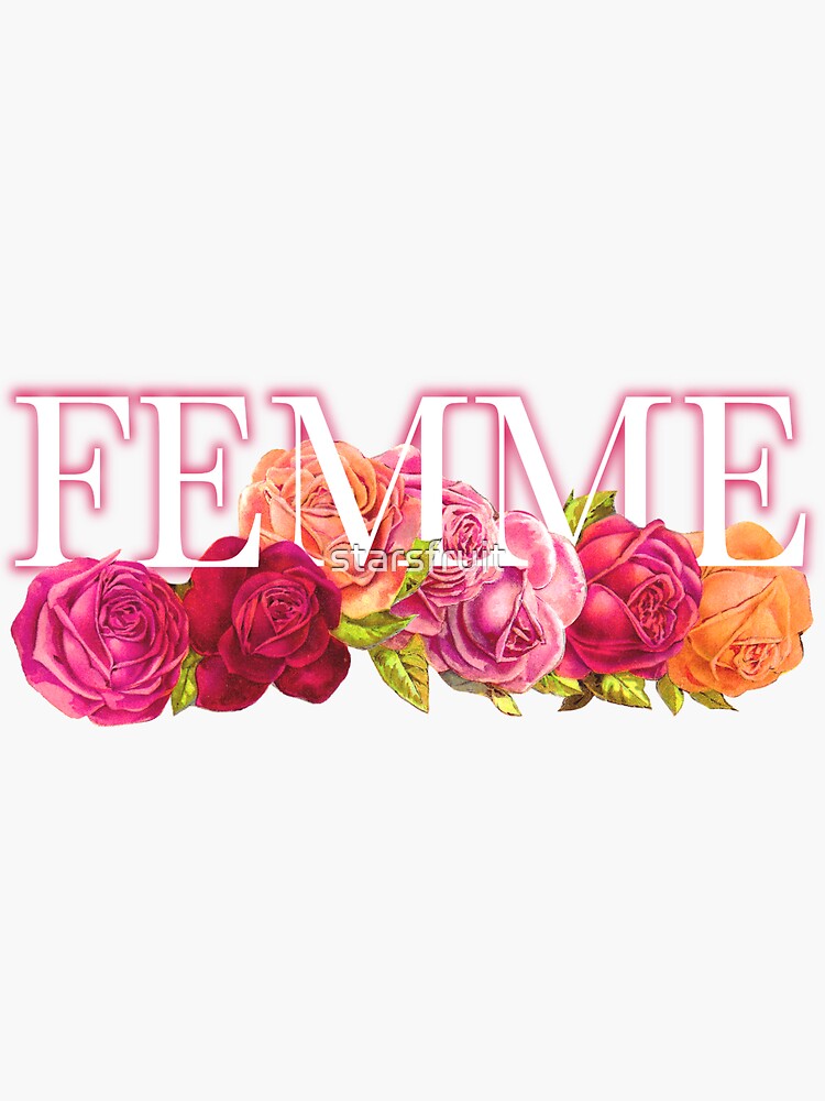 "FEMME" Sticker for Sale by starsfruit | Redbubble