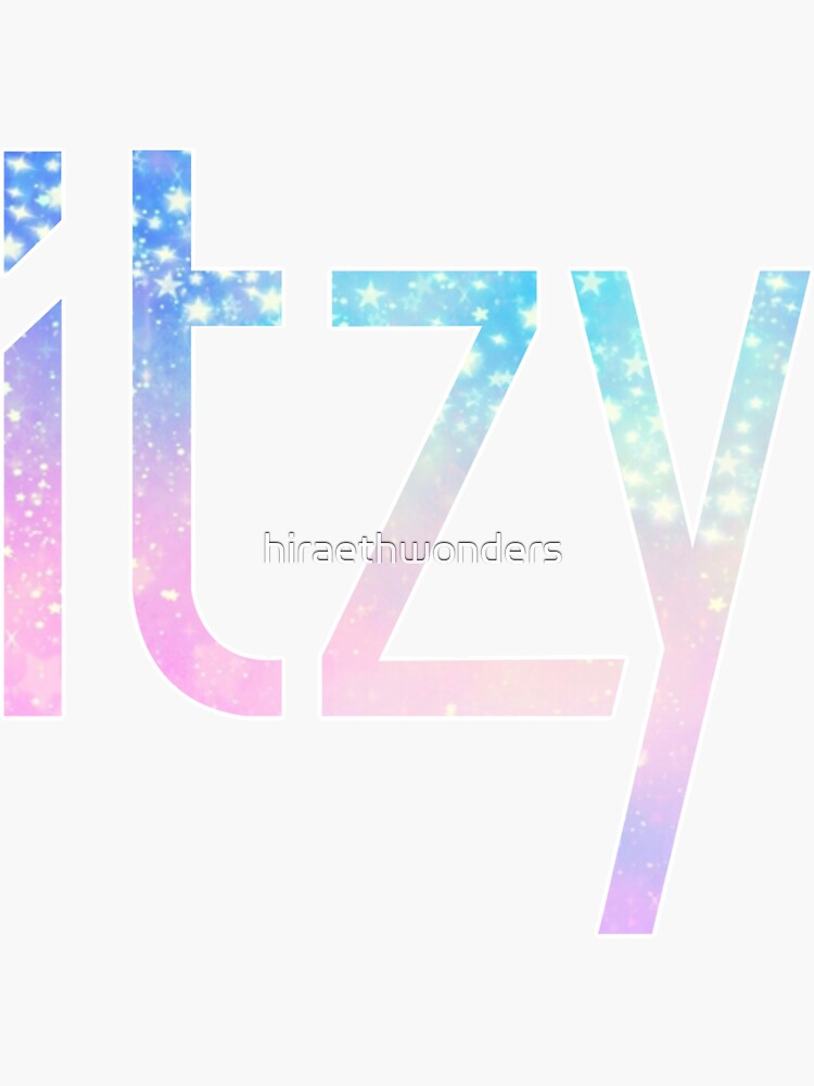 "Itzy Logo (Pastel Galaxy)" Sticker for Sale by hiraethwonders | Redbubble