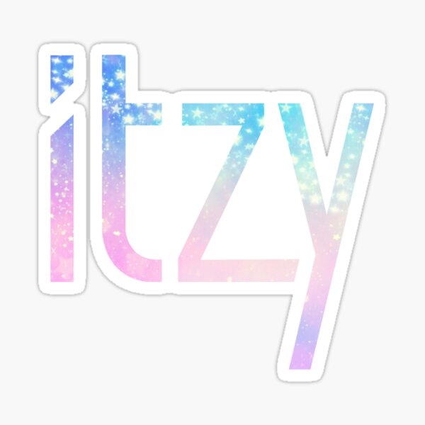 "Itzy Logo (Pastel Galaxy)" Sticker for Sale by hiraethwonders | Redbubble