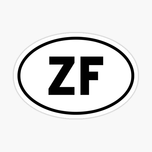 "Oval ZF" Sticker for Sale by ovals2 | Redbubble