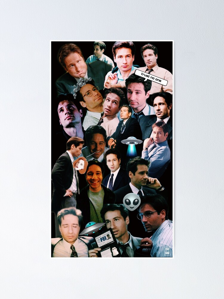 "Mulder collage" Poster for Sale by featuringabi | Redbubble