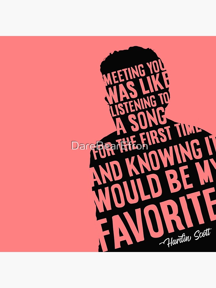 "Hardin Scott" Poster by DareBearEfron | Redbubble