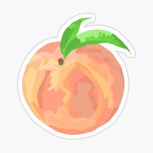 "Mini Peach" Sticker for Sale by SaraPrints | Redbubble