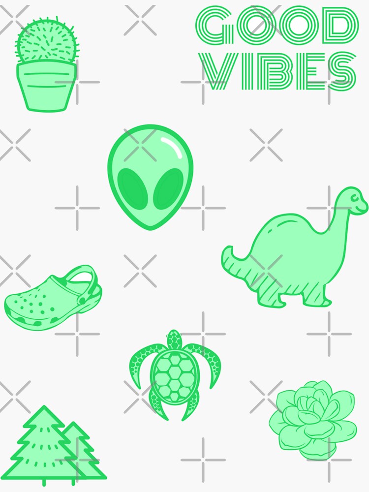 "Green Aesthetic Sticker Pack" Sticker by tristahx | Redbubble