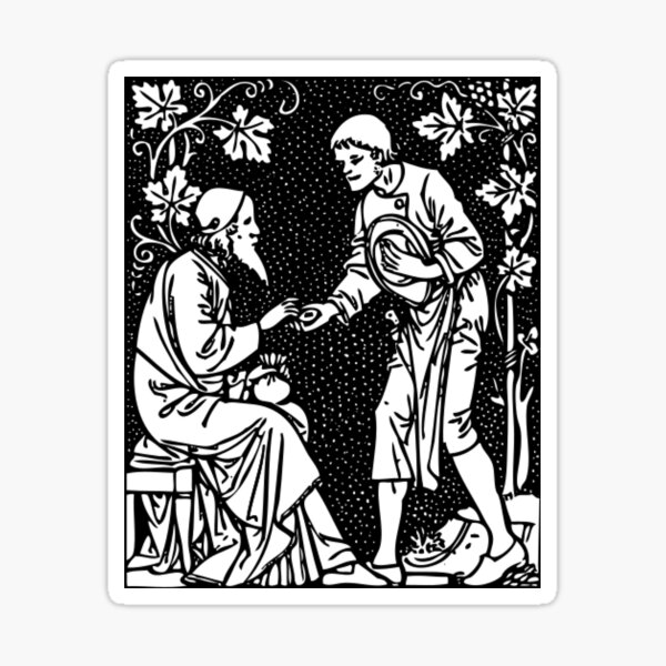 "Landowner and Laborer" Sticker for Sale by DeoGratias | Redbubble
