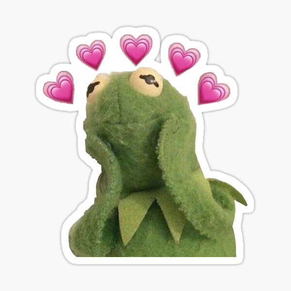 "Kermit loves you" Sticker by MinYoongiPotato | Redbubble