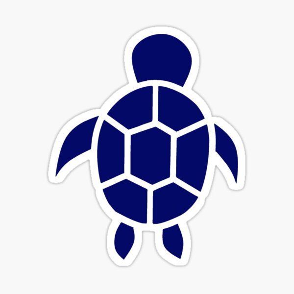 "Navy Blue Turtle" Sticker by MaddieandRenee | Redbubble
