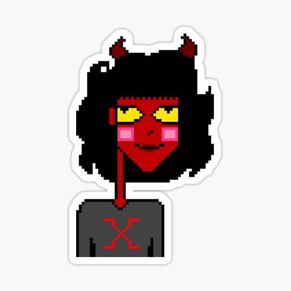 "pixel demon girl" Sticker by salihadoesart | Redbubble