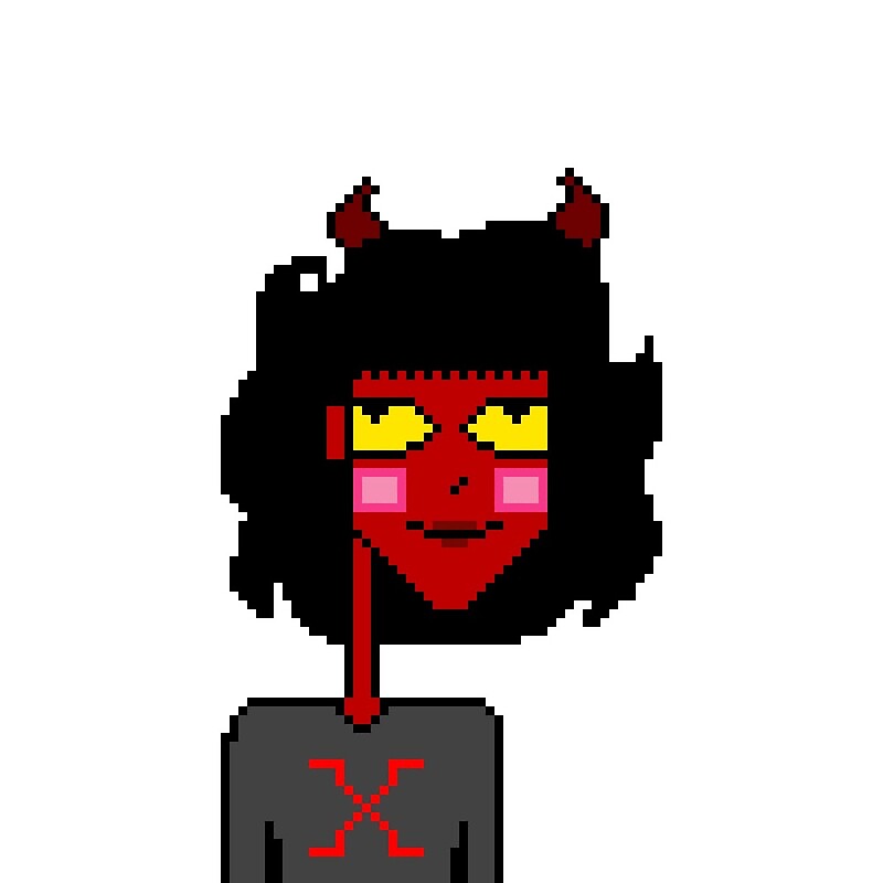"pixel demon girl" by salihadoesart | Redbubble