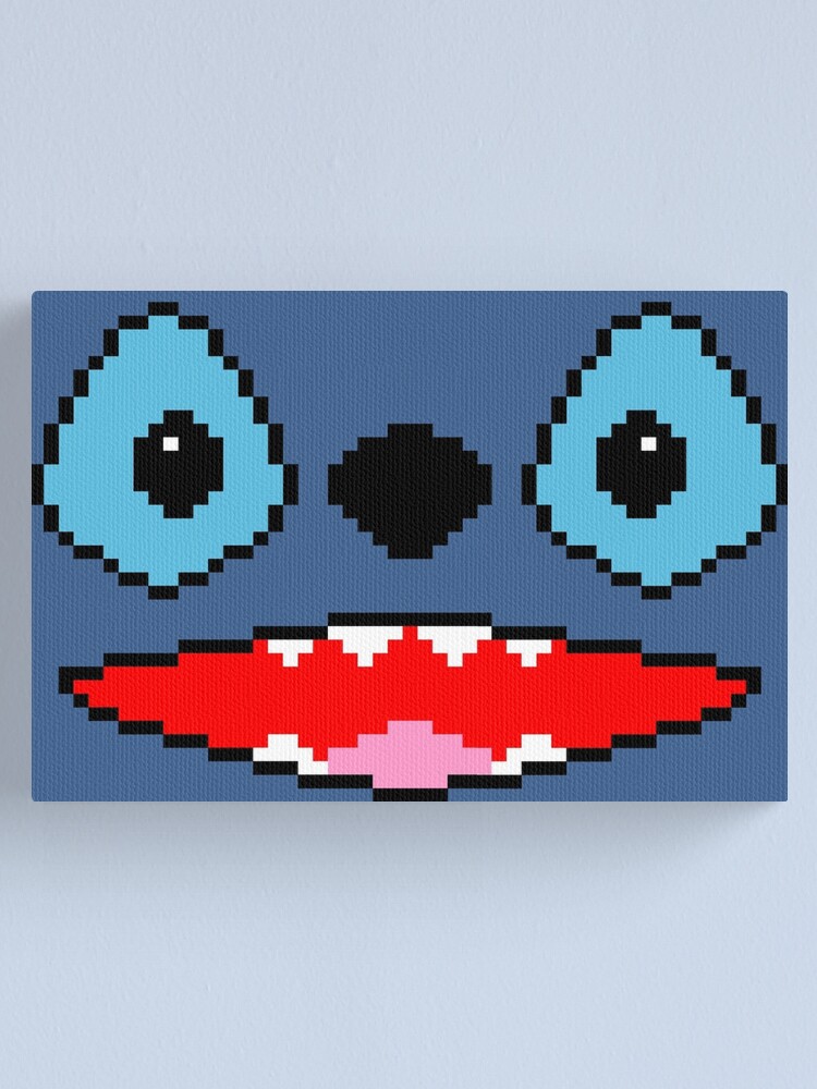 Lienzo «PIXEL - Stitch face» de itsarakuya | Redbubble