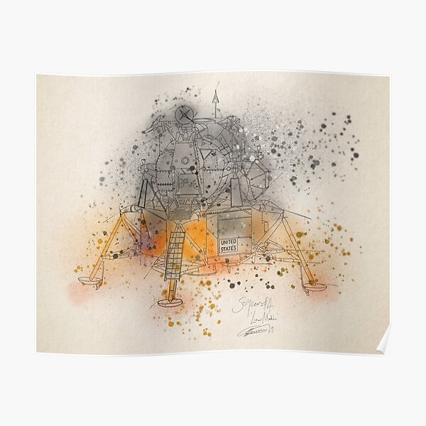 "Lunar Module" Poster by gcooper80 | Redbubble