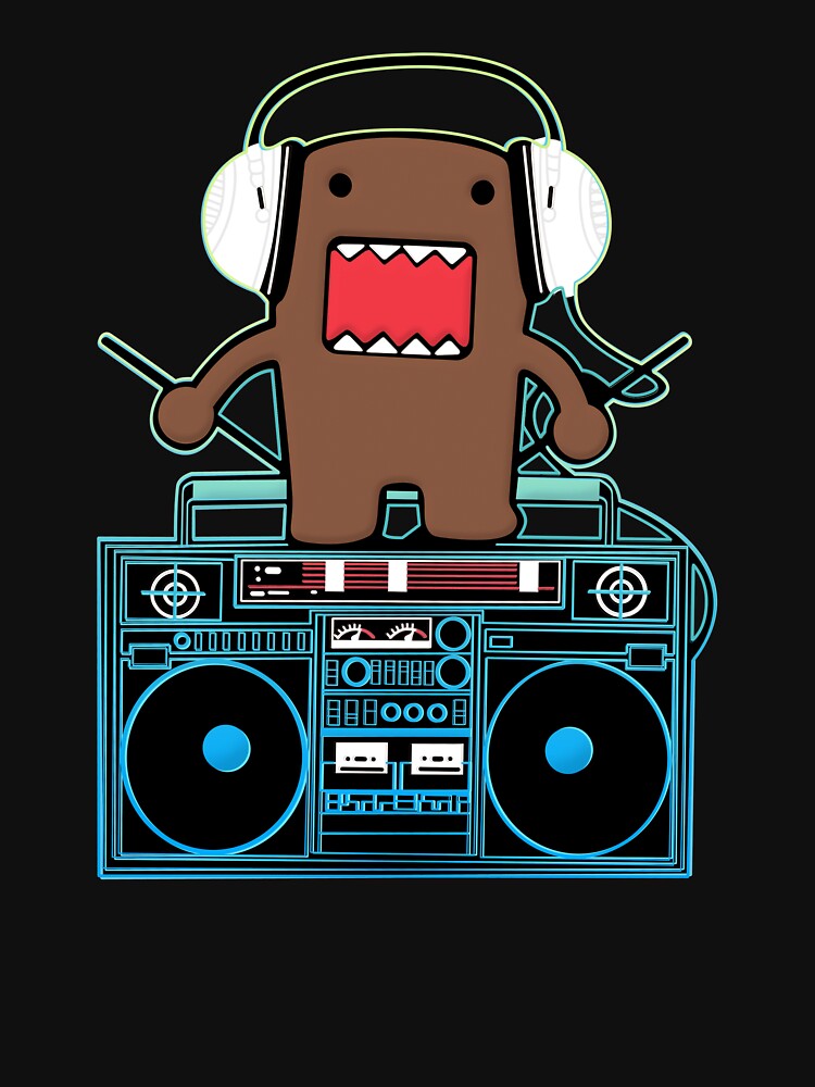 "Domo Kun - DJ Domo" T-shirt for Sale by CurbBazooka | Redbubble | domo ...