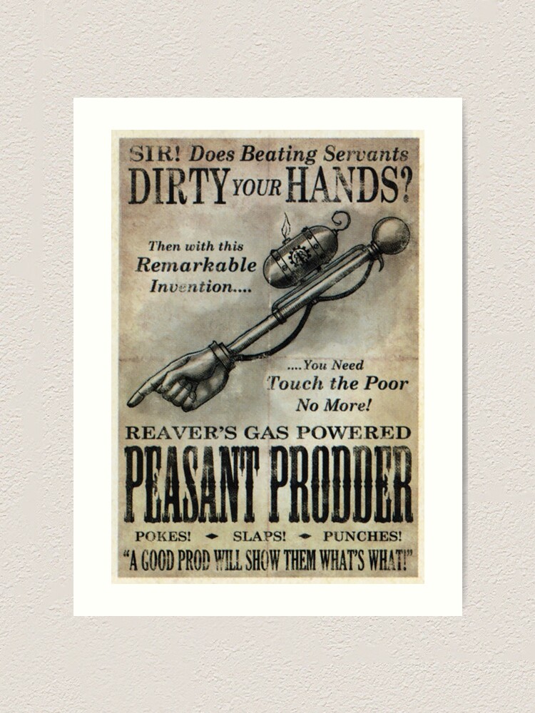 "Fable 3 Propaganda Poster - peasant prodder" Art Print for Sale by ...