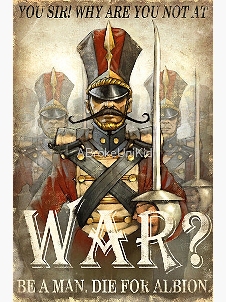 "Fable 3 Propaganda Poster - Stirb für Albion" Poster von ABrokeUniKid ...