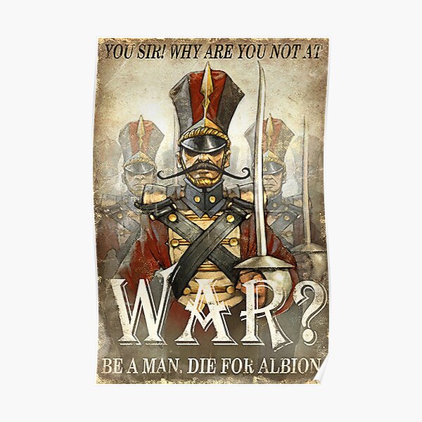 "Fable 3 Propaganda Poster - Stirb für Albion" Poster von ABrokeUniKid ...