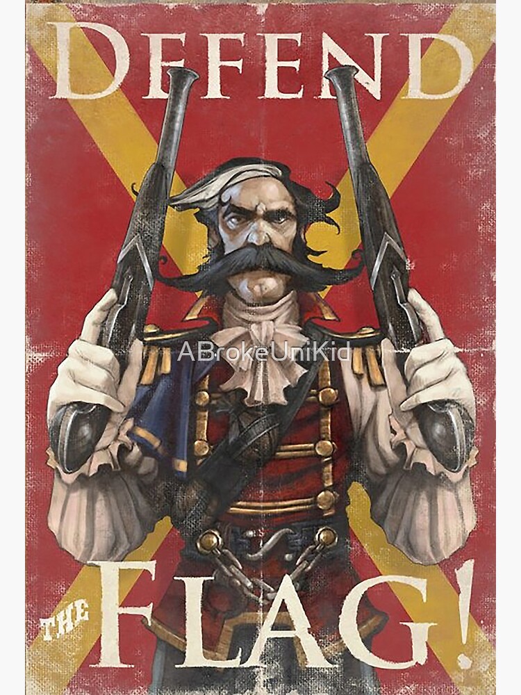 "Fable 3 Propaganda Poster - defend the flag" Art Print by ABrokeUniKid ...