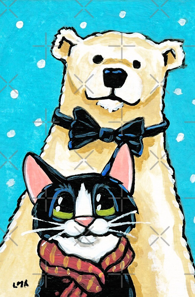 "The Dapper Polar Bear" by Lisa Marie Robinson | Redbubble