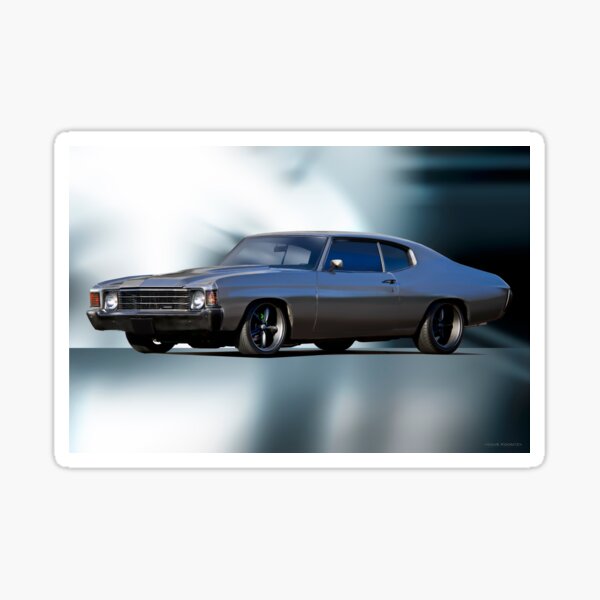 "1972 Chevelle Malibu Pro-Touring" Sticker for Sale by DaveKoontz ...