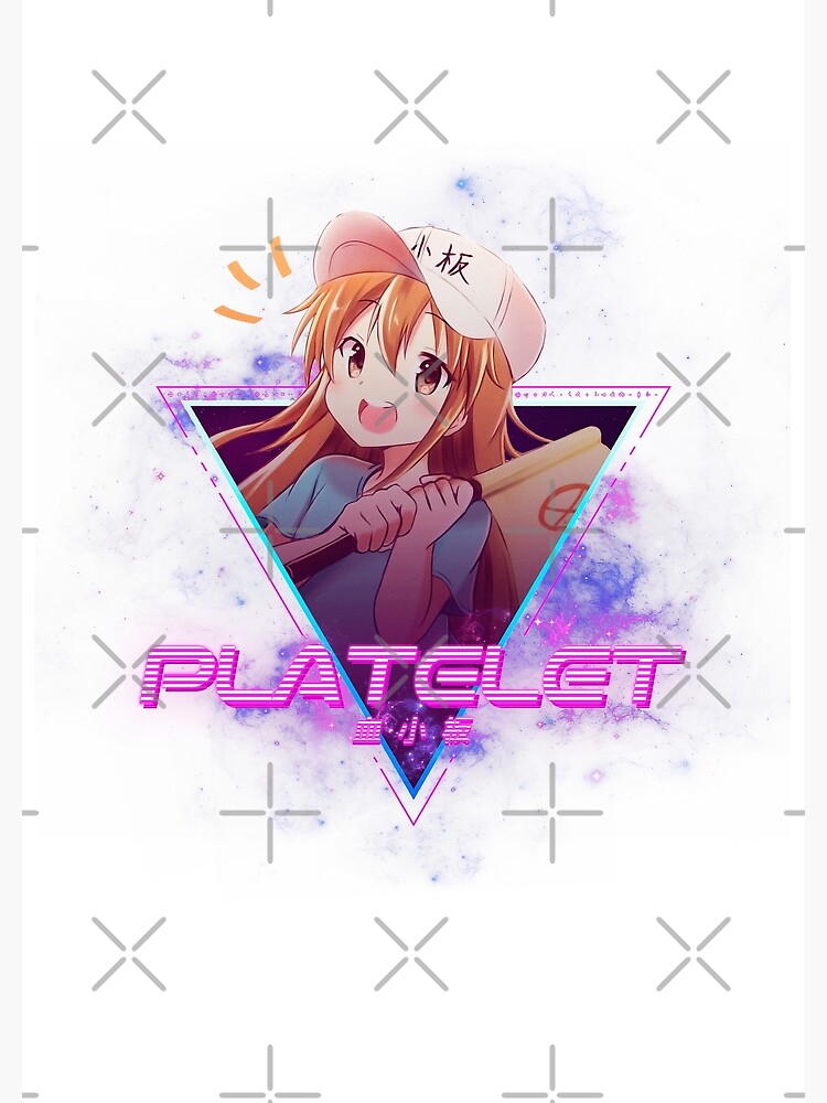 "Cells at Work! (Platelet Aesthetic)" Framed Art Print by Waifu-Dope ...