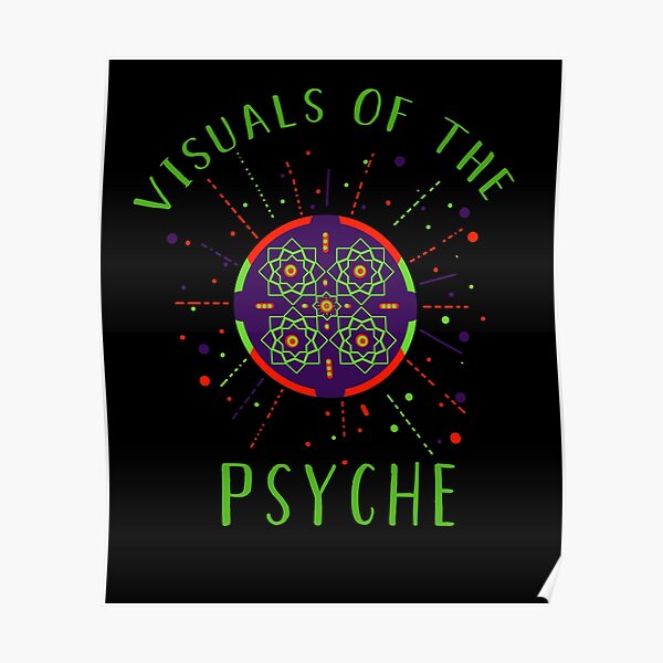 "Visuals of the Psyche Psychedelic Arabic Geometry" Poster by ...