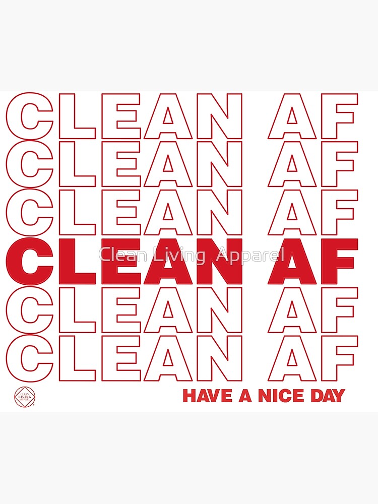 "Clean AF Tank You Narcotics Anonymous NA AA Gifts " Greeting Card for ...