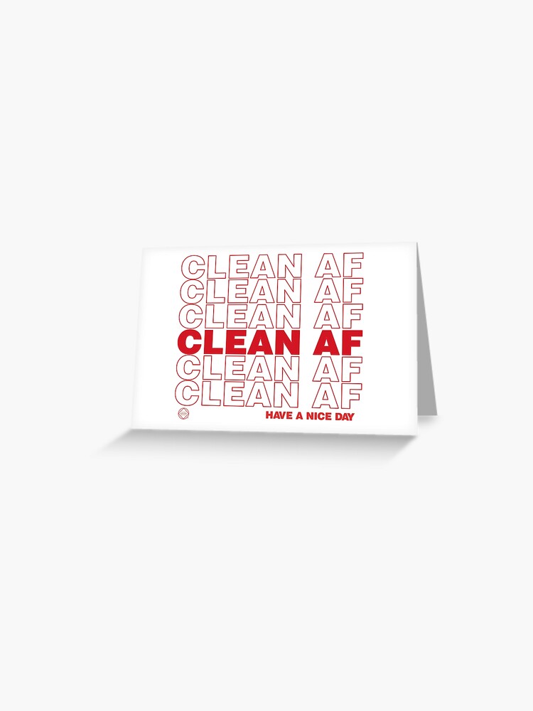 "Clean AF Tank You Narcotics Anonymous NA AA Gifts " Greeting Card for ...