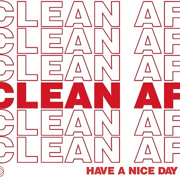 "Clean AF Tank You Narcotics Anonymous NA AA Gifts " Greeting Card for ...