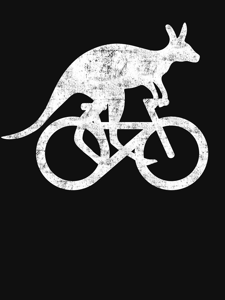 "Kangaroo Riding Bicycle Funny Sport Motivation Training Gift" T-shirt ...