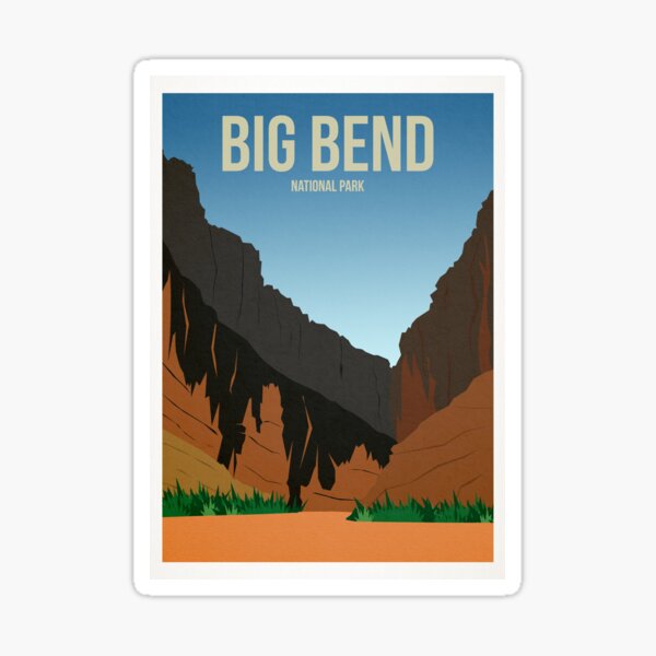 "Big Bend National Park" Sticker for Sale by JamieHarknett | Redbubble