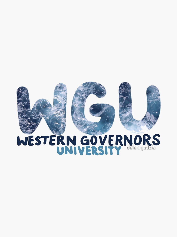 "WGU Western Governors University - Ocean" Sticker for Sale by ...