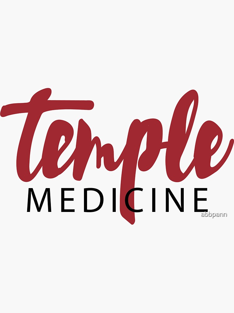 "Temple Medicine" Sticker by abbpann | Redbubble