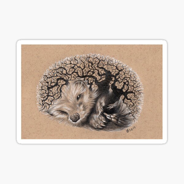 "Hibernation" Sticker for Sale by shiro | Redbubble