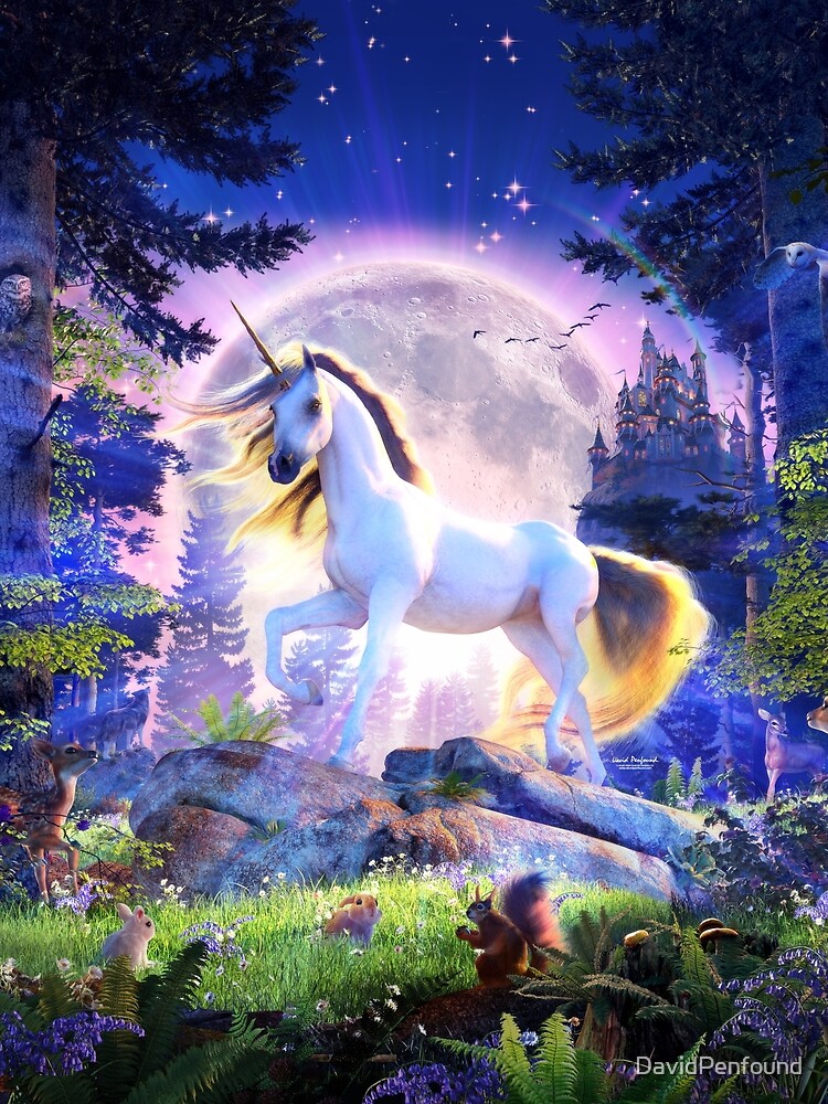"Moonlight Unicorn" Sleeveless Top for Sale by DavidPenfound | Redbubble