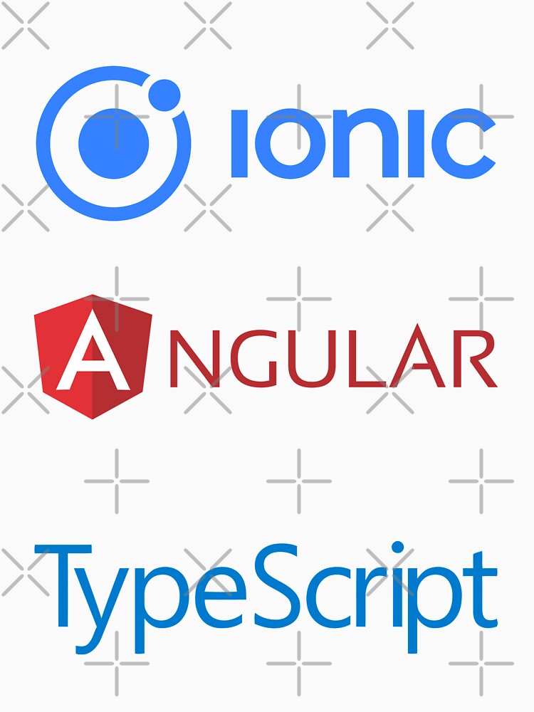 "ionic angular typescript set" T-shirt for Sale by yourgeekside | Redbubble | ionic t-shirts ...