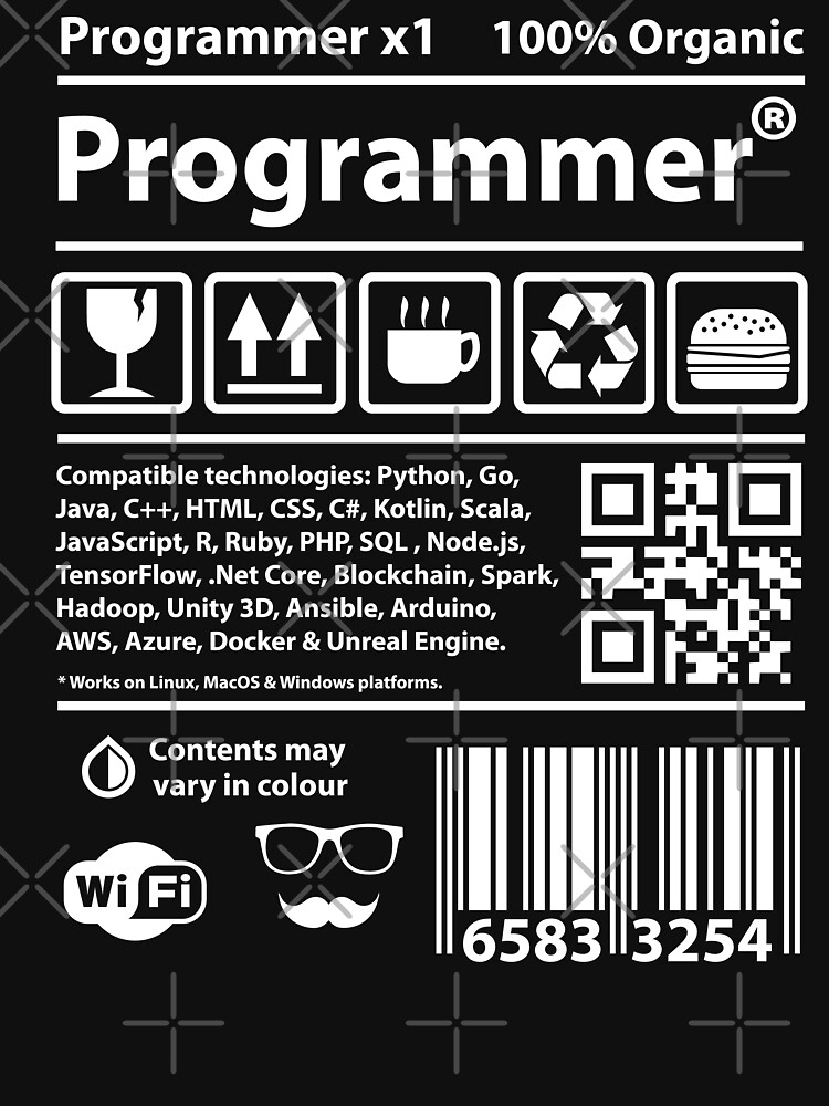 "Programmer" T-shirt for Sale by Caldofran | Redbubble | stack overflow ...