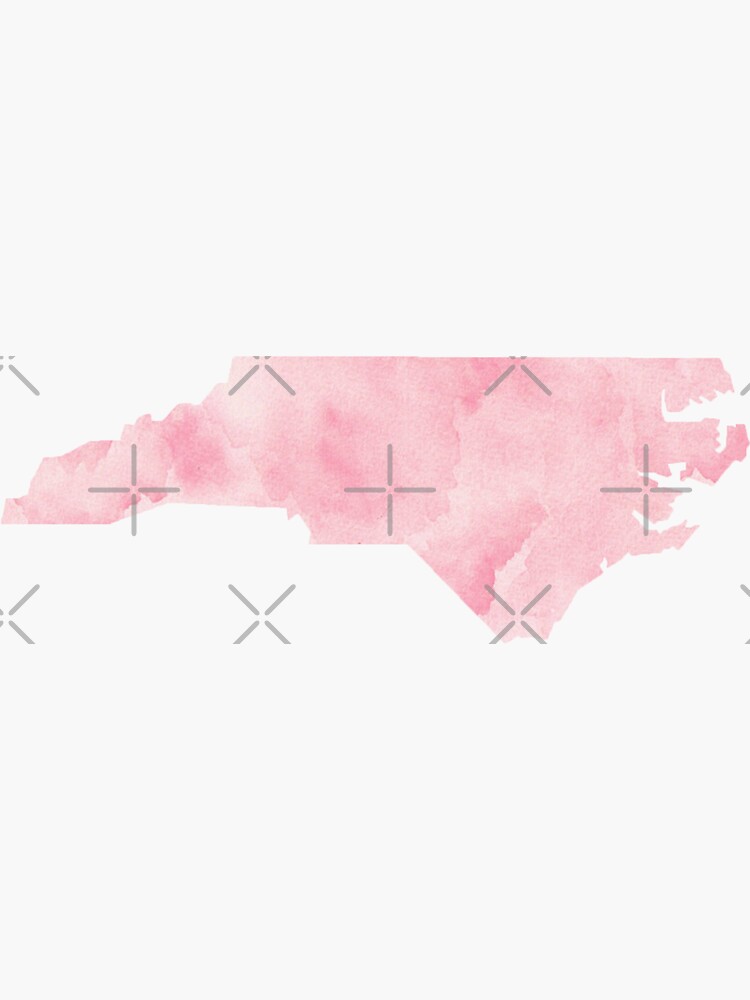 "north carolina, pink" Sticker for Sale by idollia | Redbubble