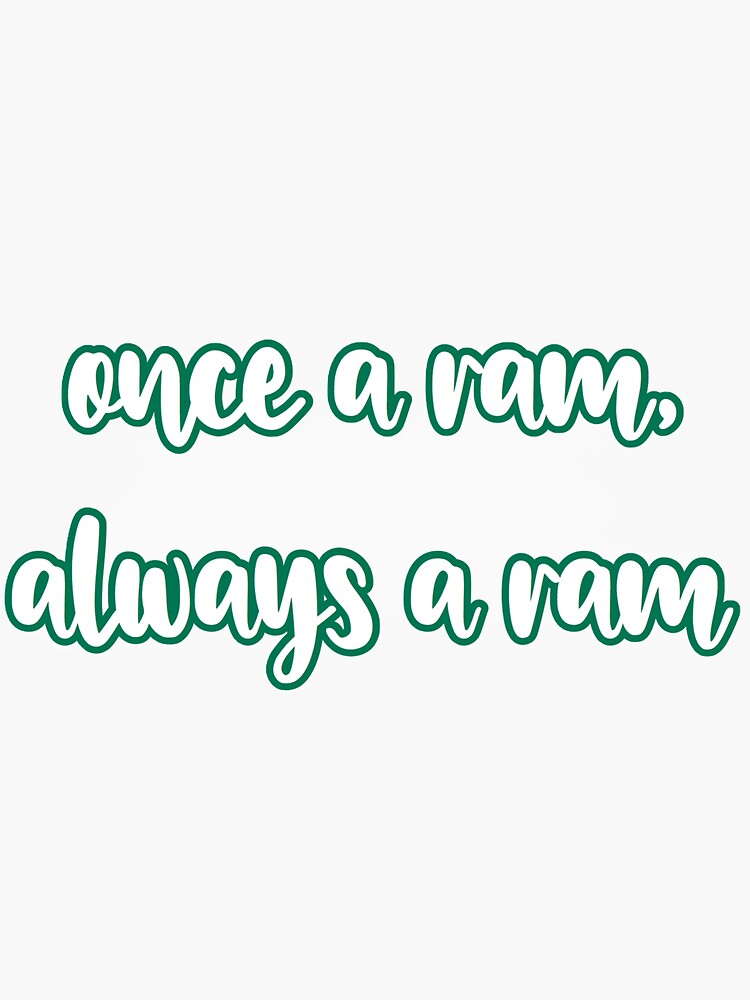 "farmingdale rams " Sticker for Sale by emilysstickerss | Redbubble