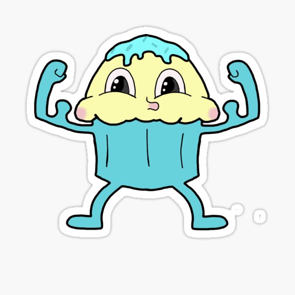 "CupCake" Sticker for Sale by GOLDENBIRD1997 | Redbubble