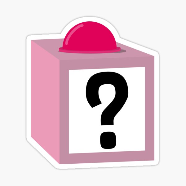 "Big Red Button" Sticker by MrMindDrip | Redbubble