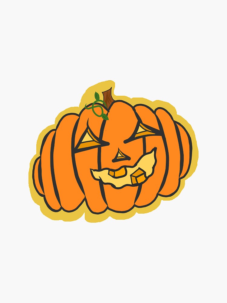 "pumpkin boi" Sticker for Sale by mortymortz | Redbubble