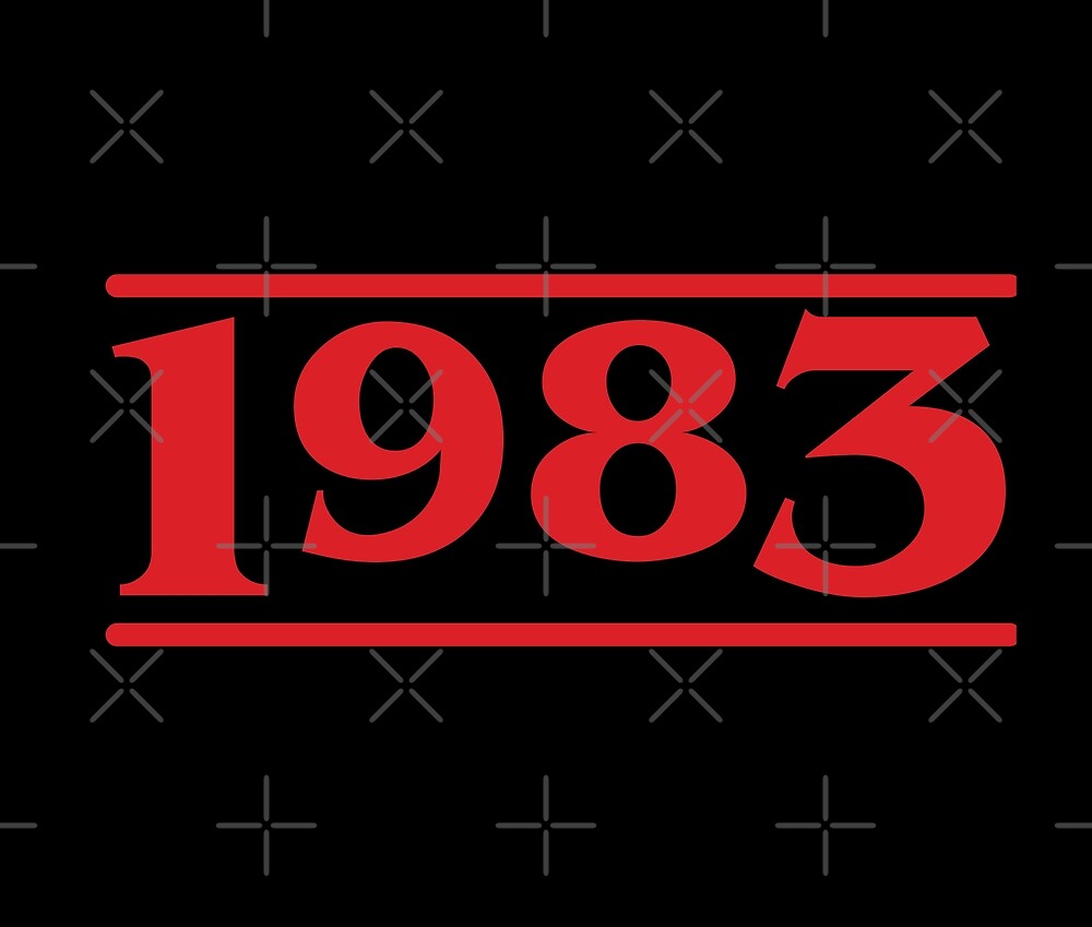 "1983 - Stranger Things" by itsrturn | Redbubble