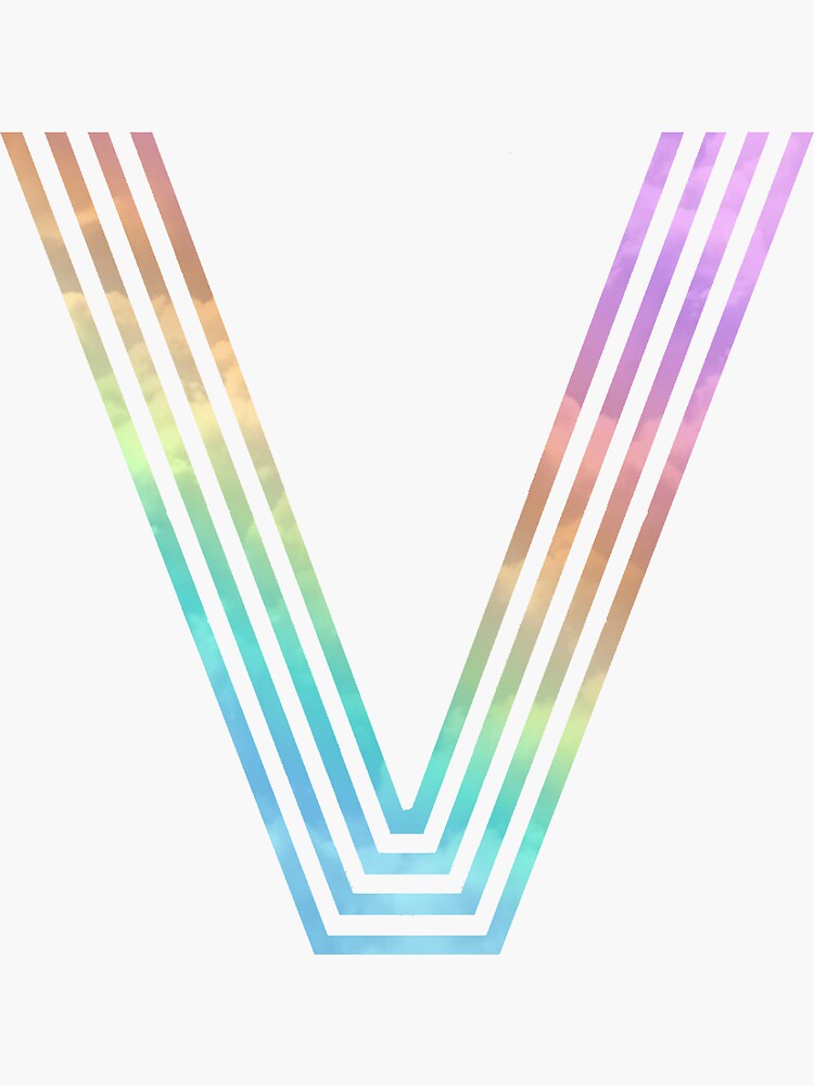 "WayV Rainbow V" Sticker for Sale by k1ttyk8 | Redbubble