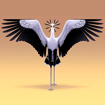 "Secretarybird" Sticker for Sale by Tami Wicinas | Redbubble