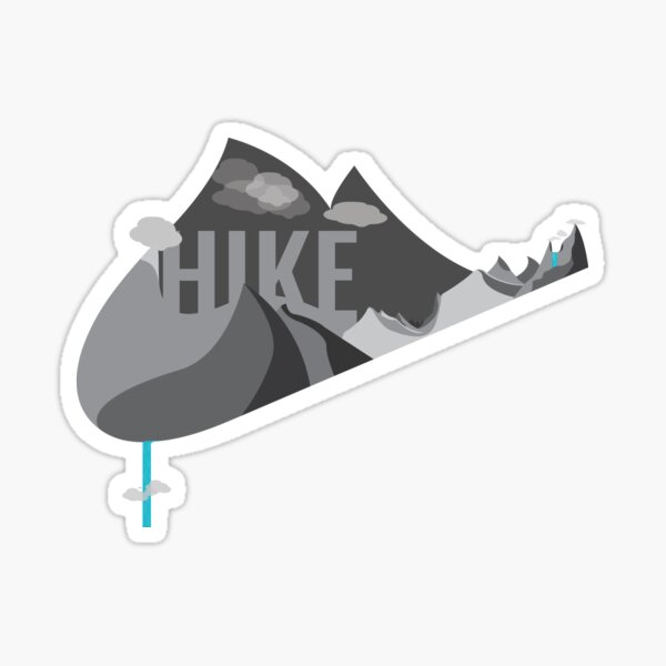 "Hike" Sticker for Sale by Joshsimpson | Redbubble