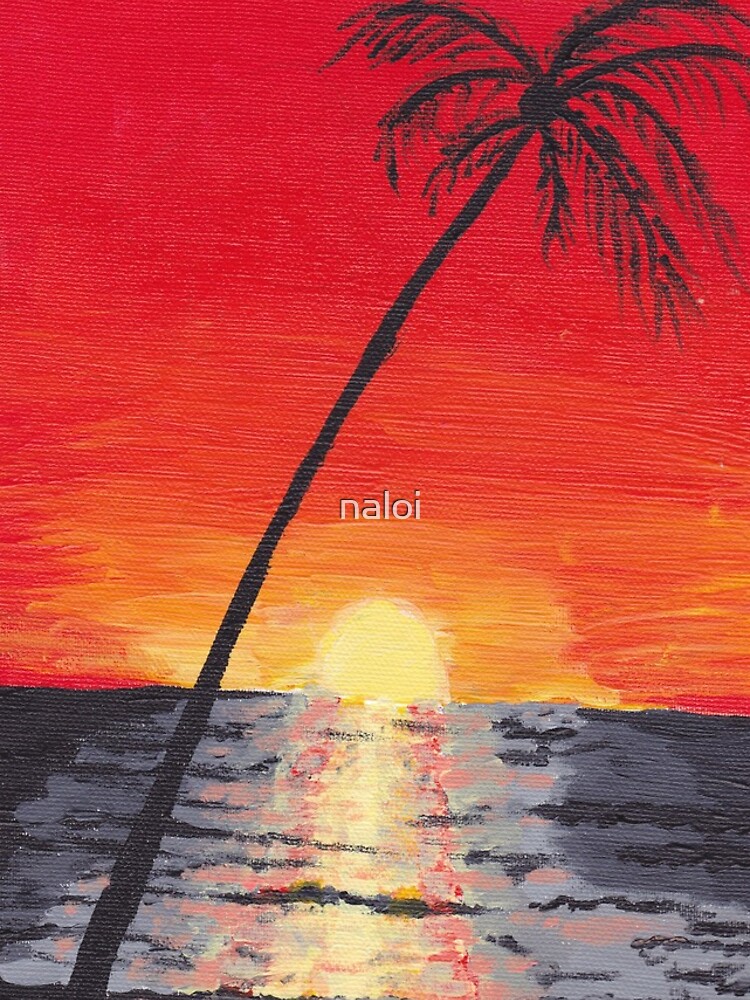 Beach Sunset Acrylic Painting