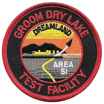 "Area 51 Groom Lake USAF Patch " Essential T-Shirt for Sale by ...