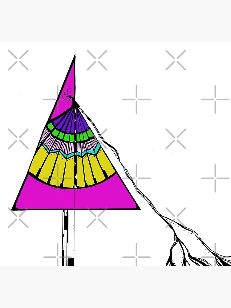 "Colourful Tipi" Poster by FranCunningham | Redbubble